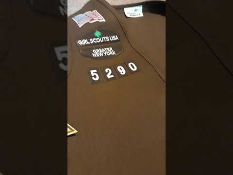 How to iron on Girl Scout Patches