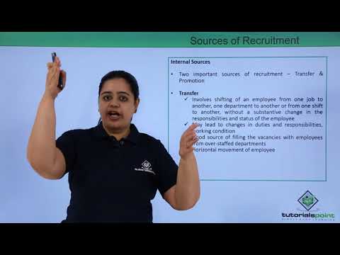 Class 12th – Sources of Recruitment Internal | Business Studies | Tutorials Point