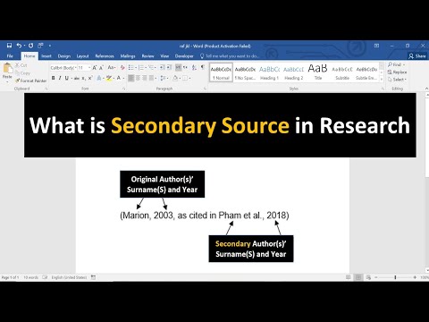 What is Secondary Sources in Research and its Importance in Academic Research