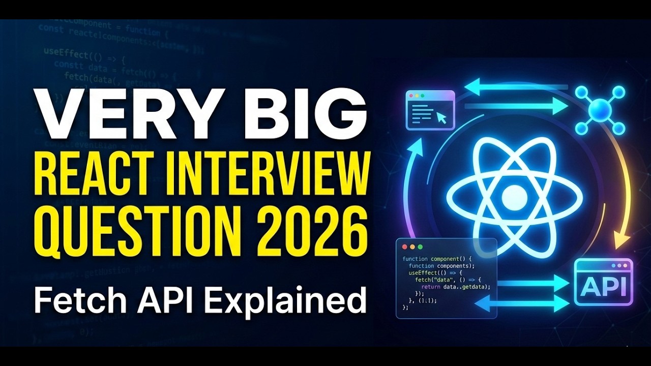 React JS API Fetch Interview Question | Most Asked React Interview Questions