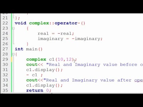 Learn 135 Unary Operator overloading in C Hindi - Mind Luster