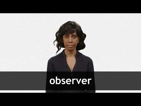 OBSERVER definition and meaning | Collins English Dictionary