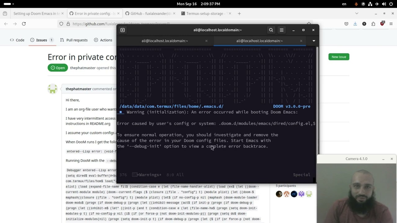 doom emacs on Android (termux)