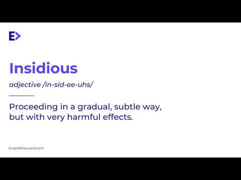 How to Pronounce Insidious | Definition | Example