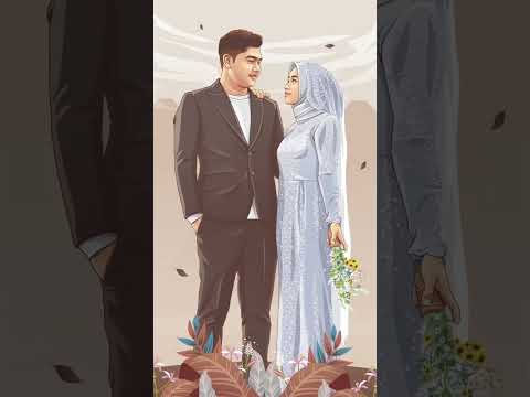 Vector wedding illustration #shorts #vectorart #alamcreative