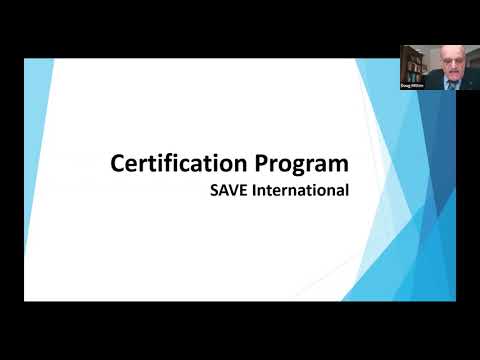 AACEI and SAVE International Panel Discussion Certification requirements AACEI NCS - October 2020