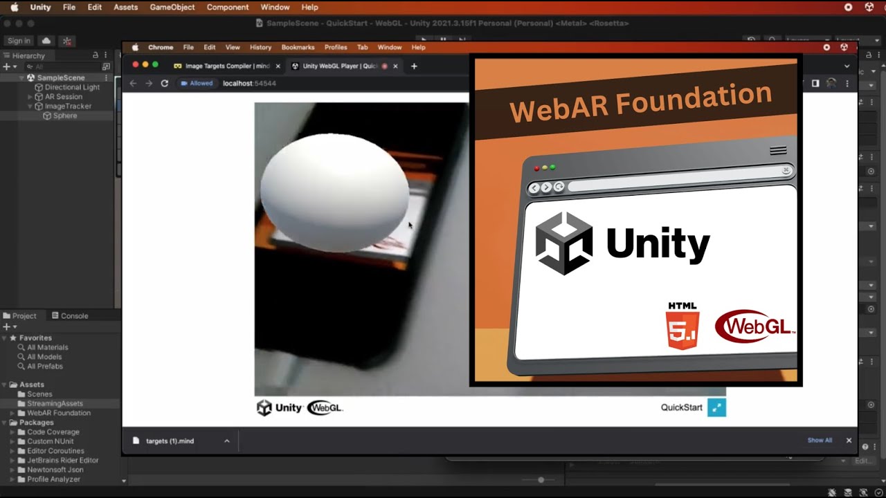 Unity WebAR Foundation - Image Tracking in less than 2 minutes