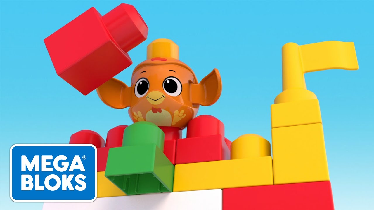 Mega Bloks™ | 🐔 Chicken and 🐮 Cow Race To The Top | +1 Hour of Cartoons for Kids | Fisher-Price