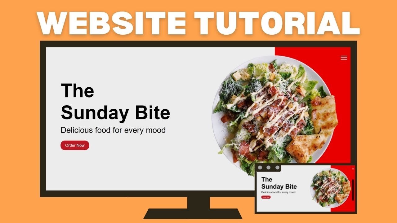How to make a Responsive Restaurant Website using HTML CSS & Javascript in 30min*