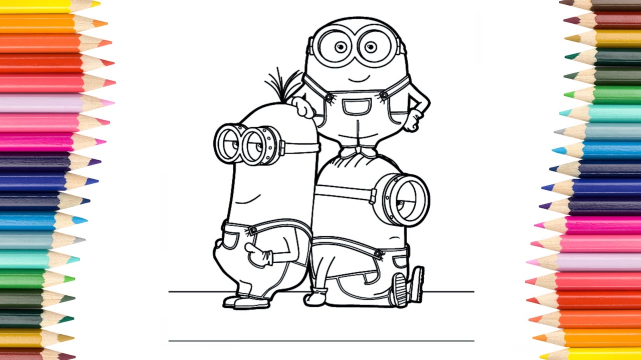 Minions Coloring Page