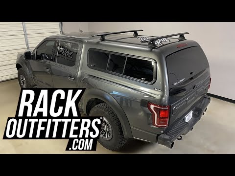 Rhino-Rack RLT600 Vortex Aero Roof Rack Crossbars on SnugTop Bed Cap