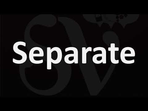 How to Pronounce Seperate?