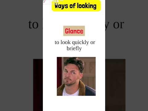 Synonyms of "LOOK" in English #shorts