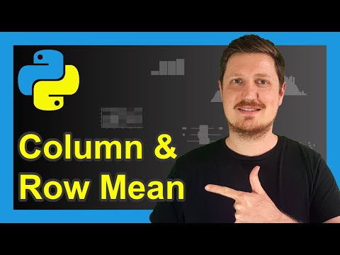 Mean of Columns & Rows of pandas DataFrame in Python (Examples) | Each Column & Row | mean Function