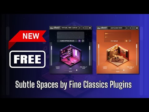 Fine Classic Plugins에서 무료 리버브 플러그인 Subtle Spaces 출시 > 무료/할인 | 스원포코