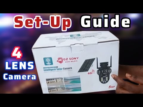 How to Set Up a Four-Lens Solar Camera | V380 pro app Installation Guide.