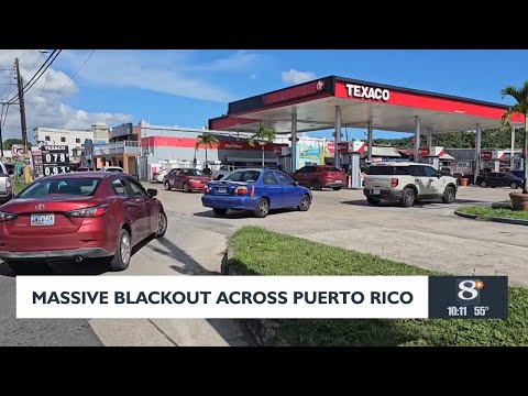 Massive blackout across all of Puerto Rico