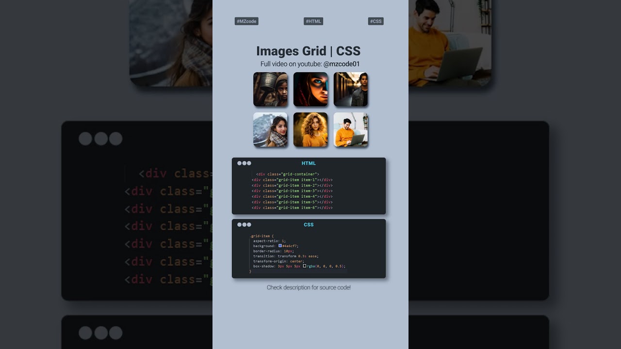 Create a Responsive CSS Image Grid with Smooth Transforms & Hover Animations 2025 Tutorial #css