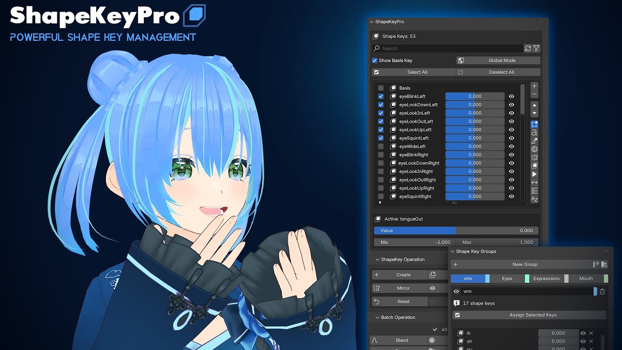 ShapeKeyPro: The Ultimate Shape Key Addon for Blender (Tutorial)