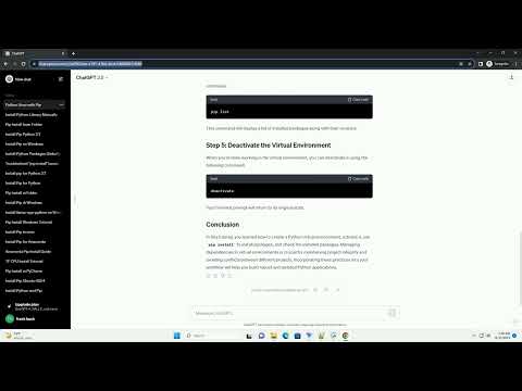 pip install in python venv