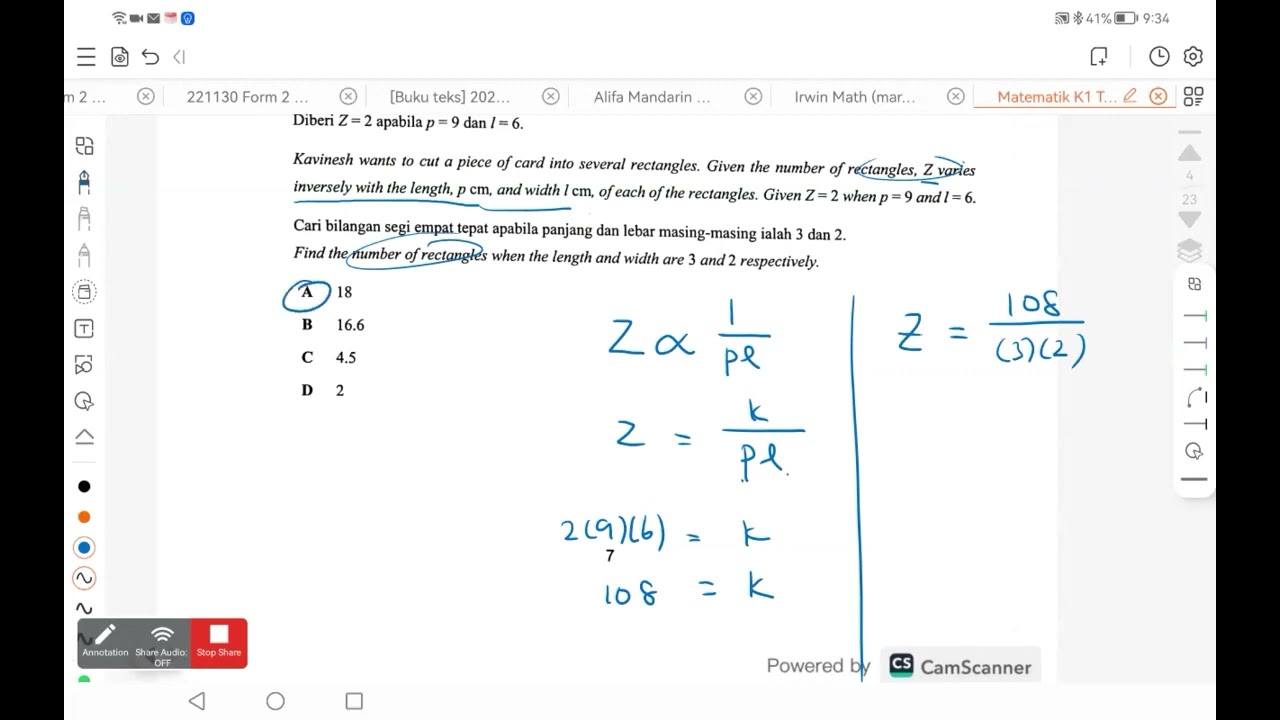 2022 SPM Math Trial Paper Exam #kedah  #spm #maths