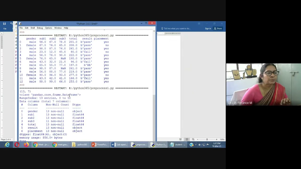 Implementation of Data Preprocessing using Python