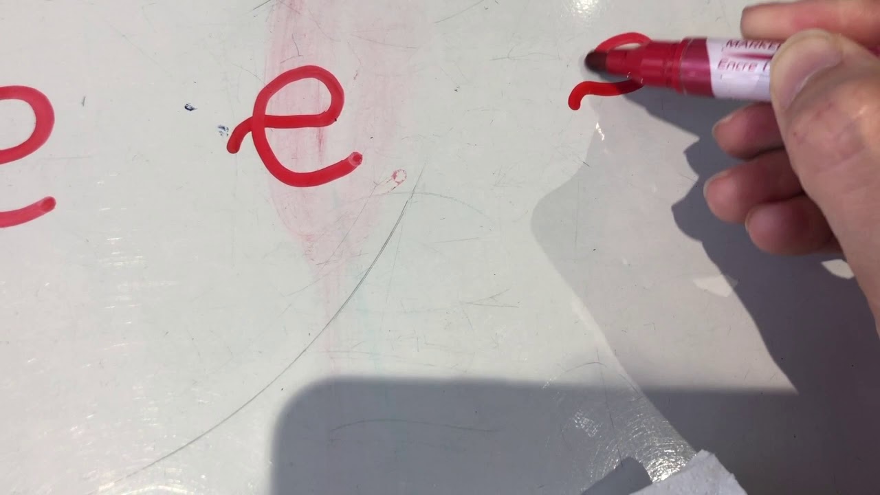 Repaso del trazo de las letras minúsculas