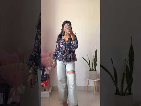 Meesho peplum top/short kurti ✨???? #shorts #meesho #meeshohaul #kurti