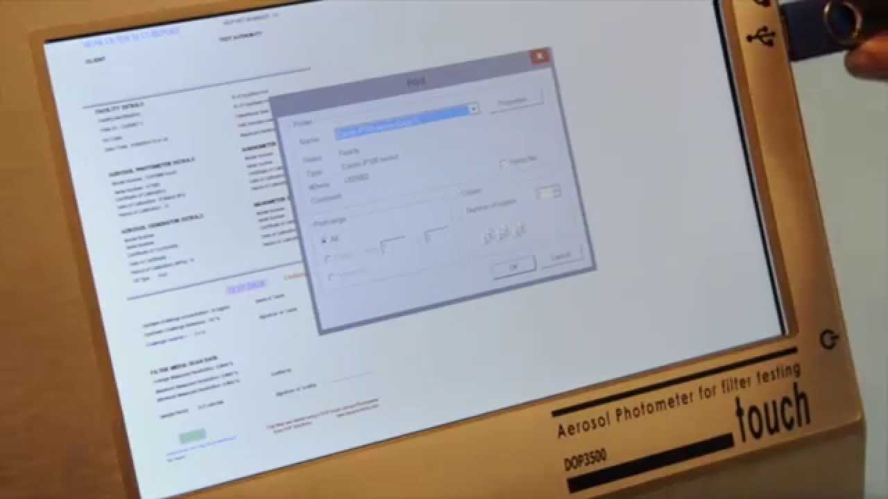 18 View and save test results to USB flashdrive