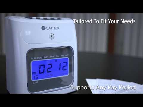 Lathem 400E Top Feed Time Clock Bundle