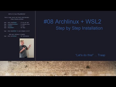 Archlinux + WSL2 - Step by Step Installation.