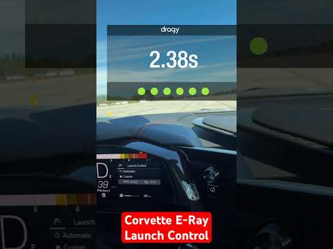 Launch control in the 655 horsepower all wheel drive Chevrolet Corvette E-Ray