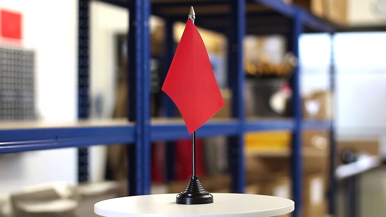 Red - Table Flag 4x6