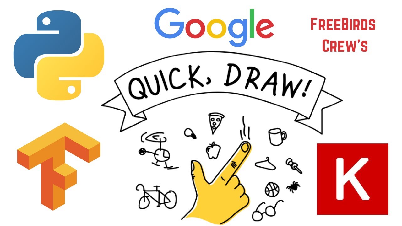 🔴Google Quick Draw Implementation in Python using Doodle Recognition | Google Kaggle Challenge