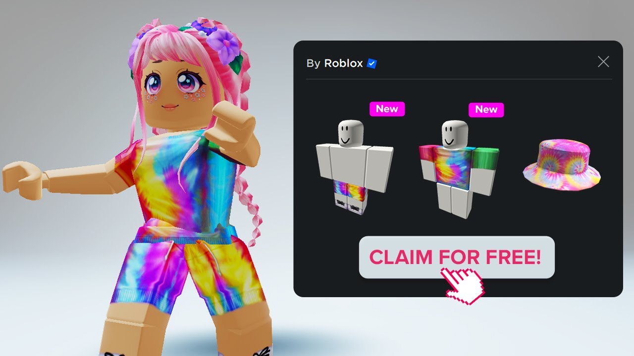 FREE ROBLOX ITEMS! HOW TO GET TIE-DYE SHIRT AND PANTS TAI VERDE IN ROBLOX!