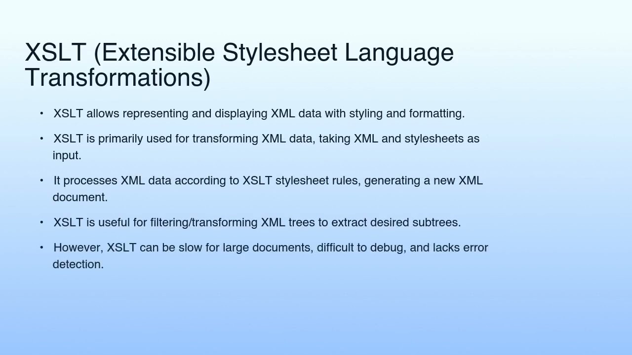 XSLT (Extensible Stylesheet Language Transformations) | Cloud Computing XML Basics II