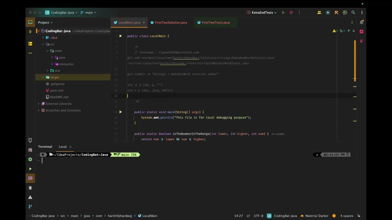 CodingBat Java | String-1 Section | firstTwo