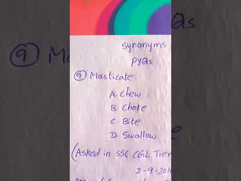 Masticate Synonyms