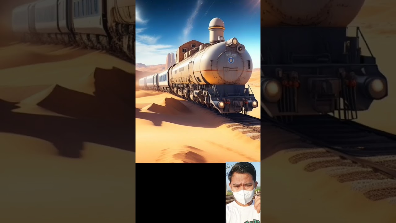 Amazing Desert Train #shorts #train #railways #animation #duniarailways #viral #yearofyou #keretaapi