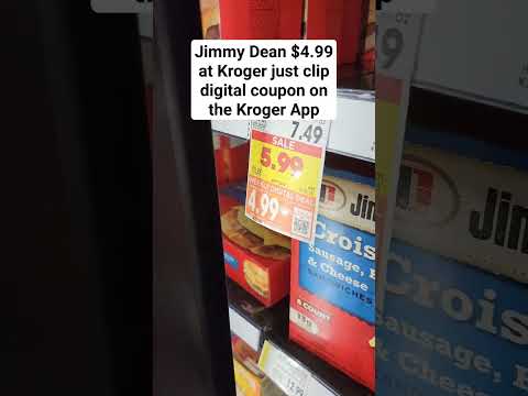 Easy Beginner Digital Coupon Deal at Kroger on Jimmy Dean #coupon #couponing #couponqueen #kroger