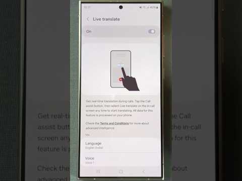 How to Setup Live Translate AI Feature in Samsung S24 Ultra!