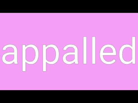 Appalled Definition & Meaning
