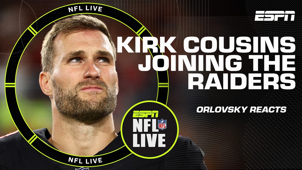 Dan Orlovsky calls Raiders’ signing Kirk Cousins a big help for Fernando Mendoza | NFL Live