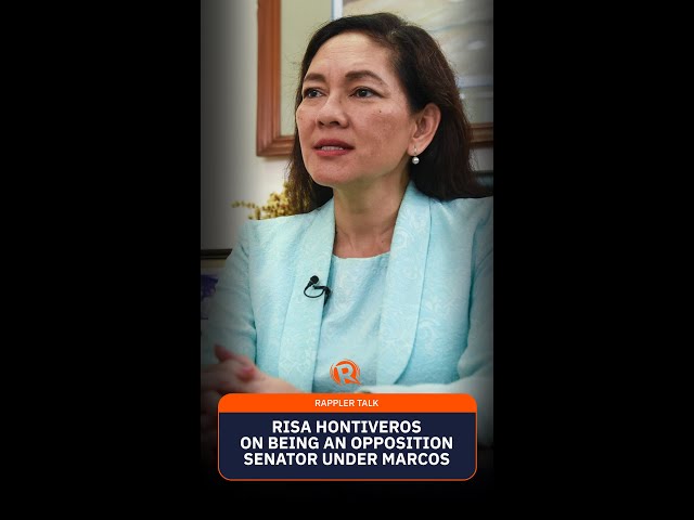 Rappler Talk: Risa Hontiveros on being an opposition senator under Marcos
