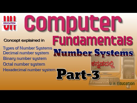Computer Fundamentals In kannada | Numbers System | Complete Computer Basic Course 2022 | Part-2