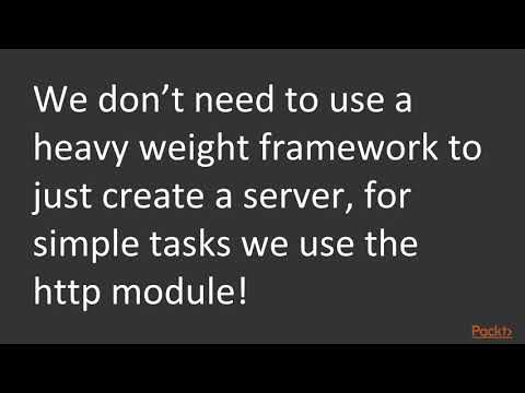 Learn Server side Programming with Node js for Beginners The HTTP Module | packtpub com - Mind ...
