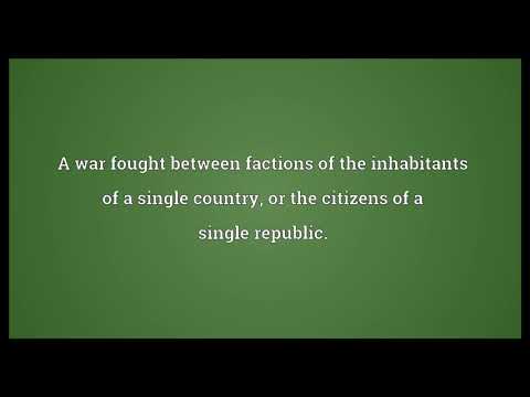 Civil war Meaning