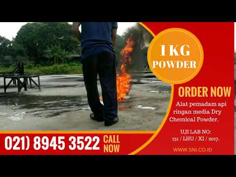 Jual APAR Powder 1 KG Uji tabung pemadam kebakaran ukuran 1Kg