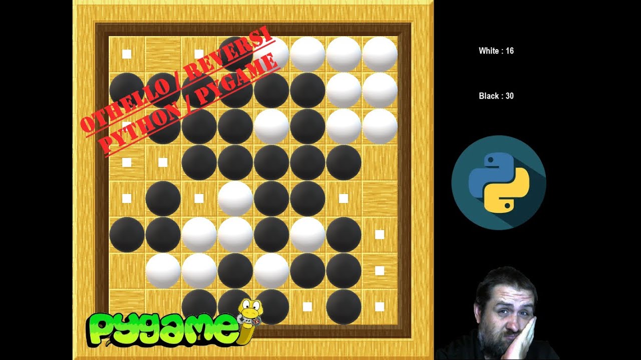 Reversi / Othello - Intro | Python | Pygame Module | Programming Beginners