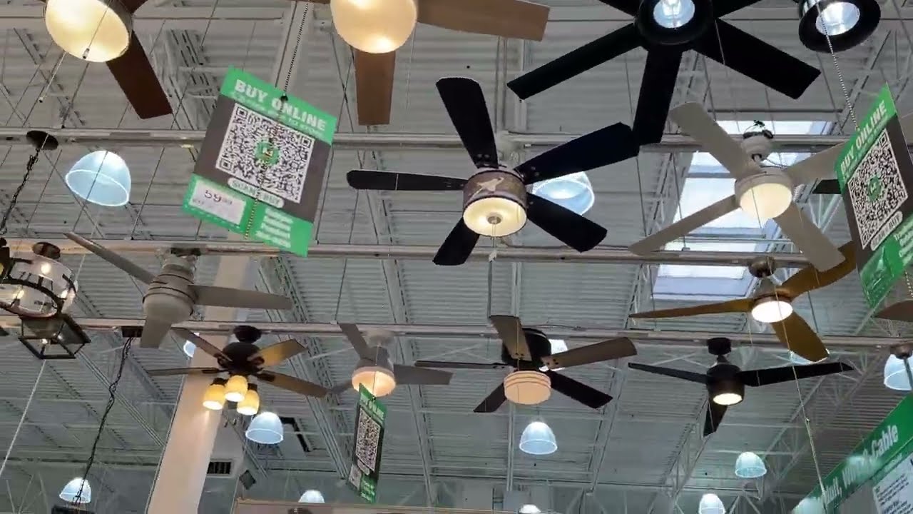 2025 Menards Ceiling Fan Display Tour!
